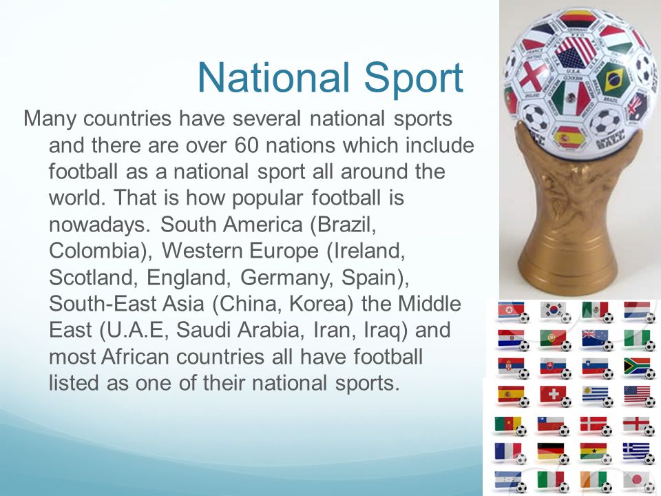 Narakputra: World's 16 countries and their national sports.