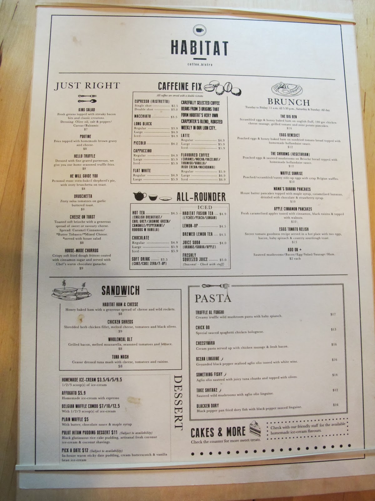 MAY & FJ LOVE FOOD: HABITAT COFFEE