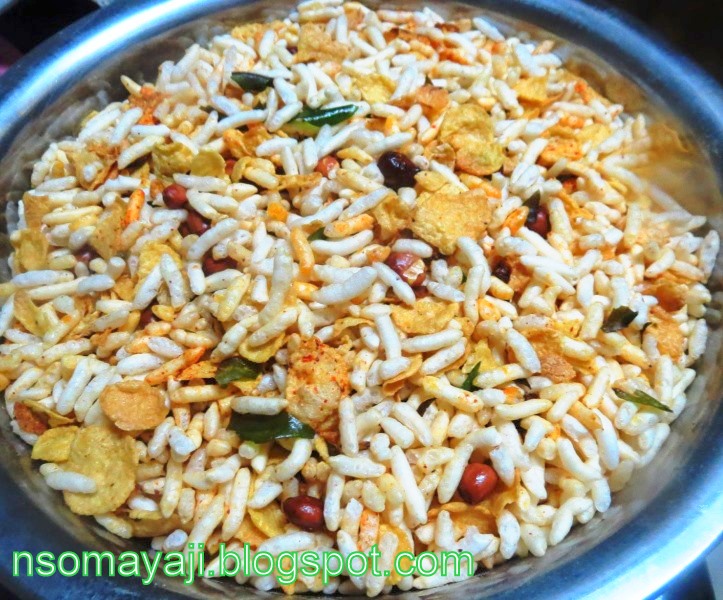 ಅಡಿಗೆ - Adige: Crispy Mandakki (Murmure) Kadle Puri