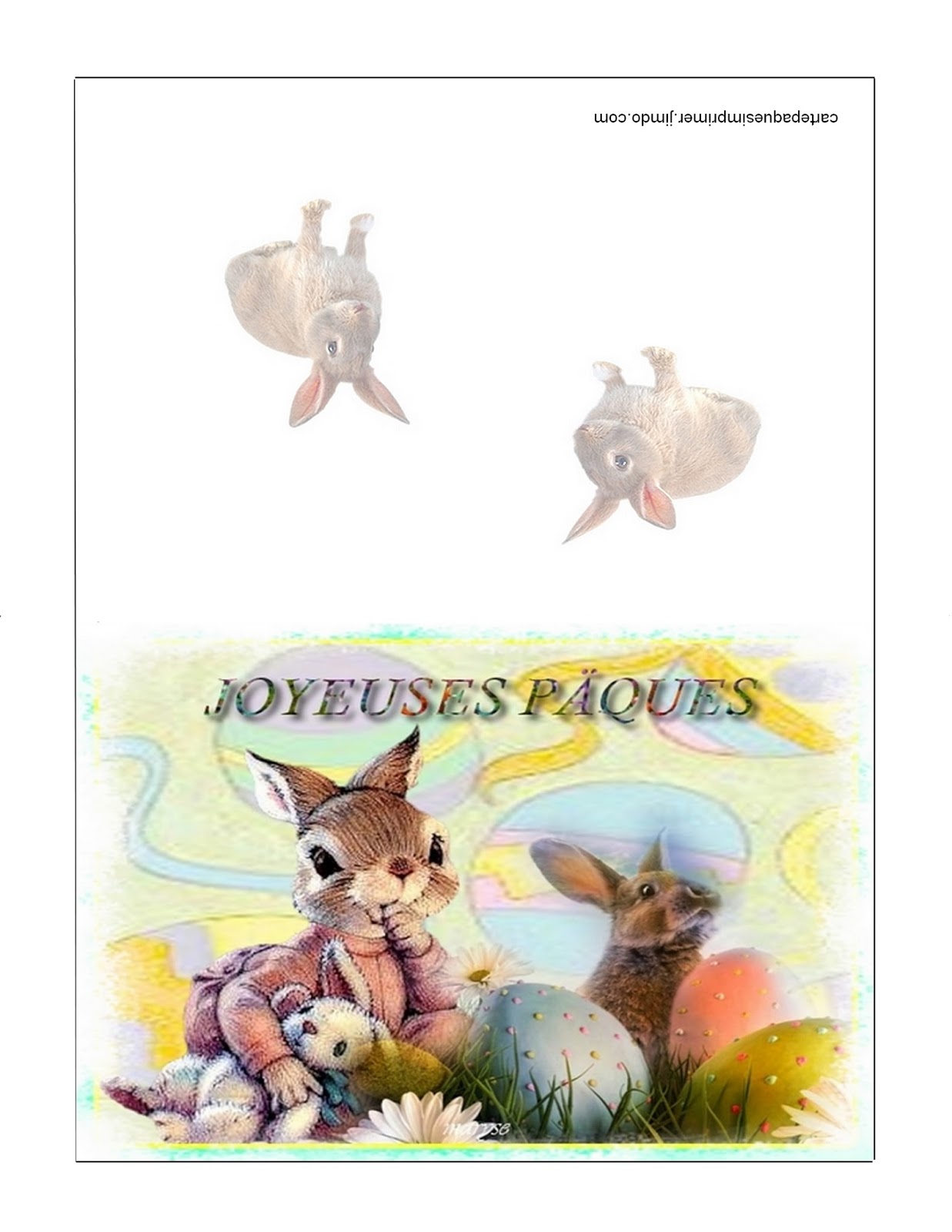 Carte de pâques à imprimer gratuites: Carte pâques à imprimer gratuites