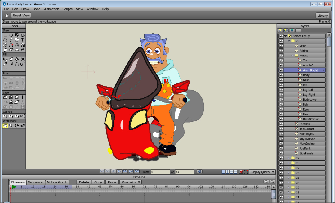 Copy movements in anime studio pro 10 - limfaforest