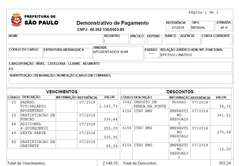 Onde imprimir segunda via do holerite PMSP?