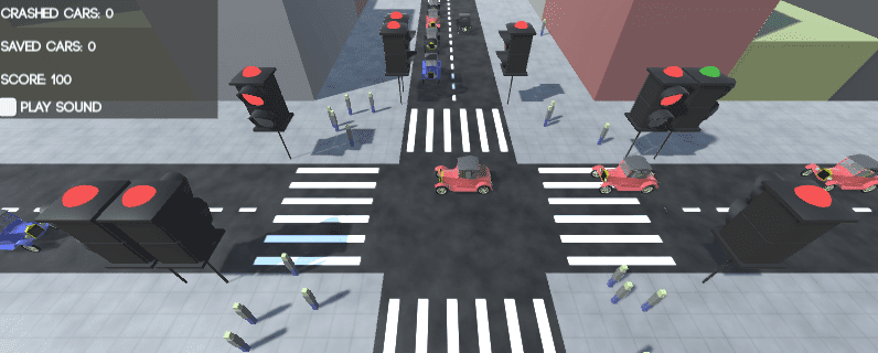 Traffic Light Simulator - a Ludum Dare Game