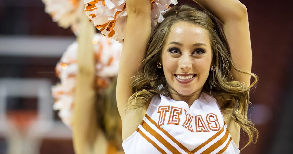 University of Texas Longhorns Cheer at the women's basketball game ...