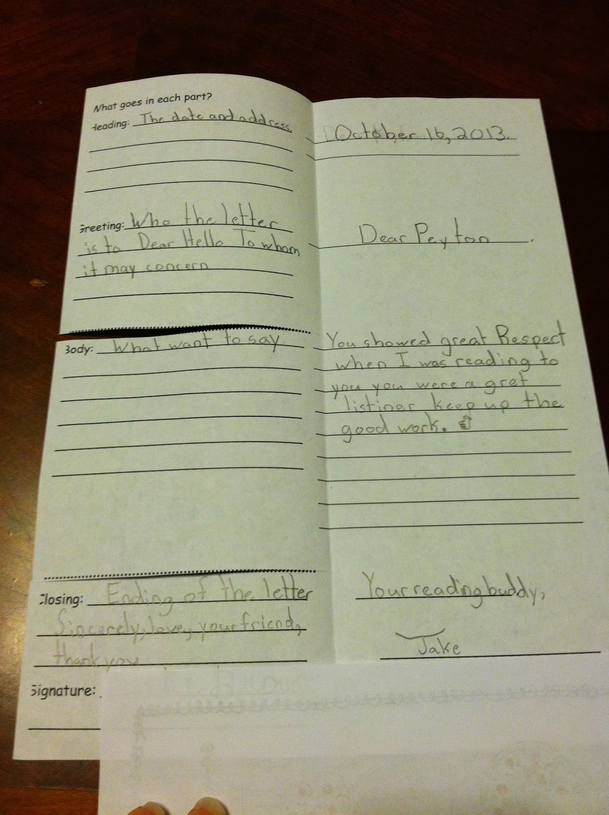 Teaching Twins: Friendly Letter Foldable