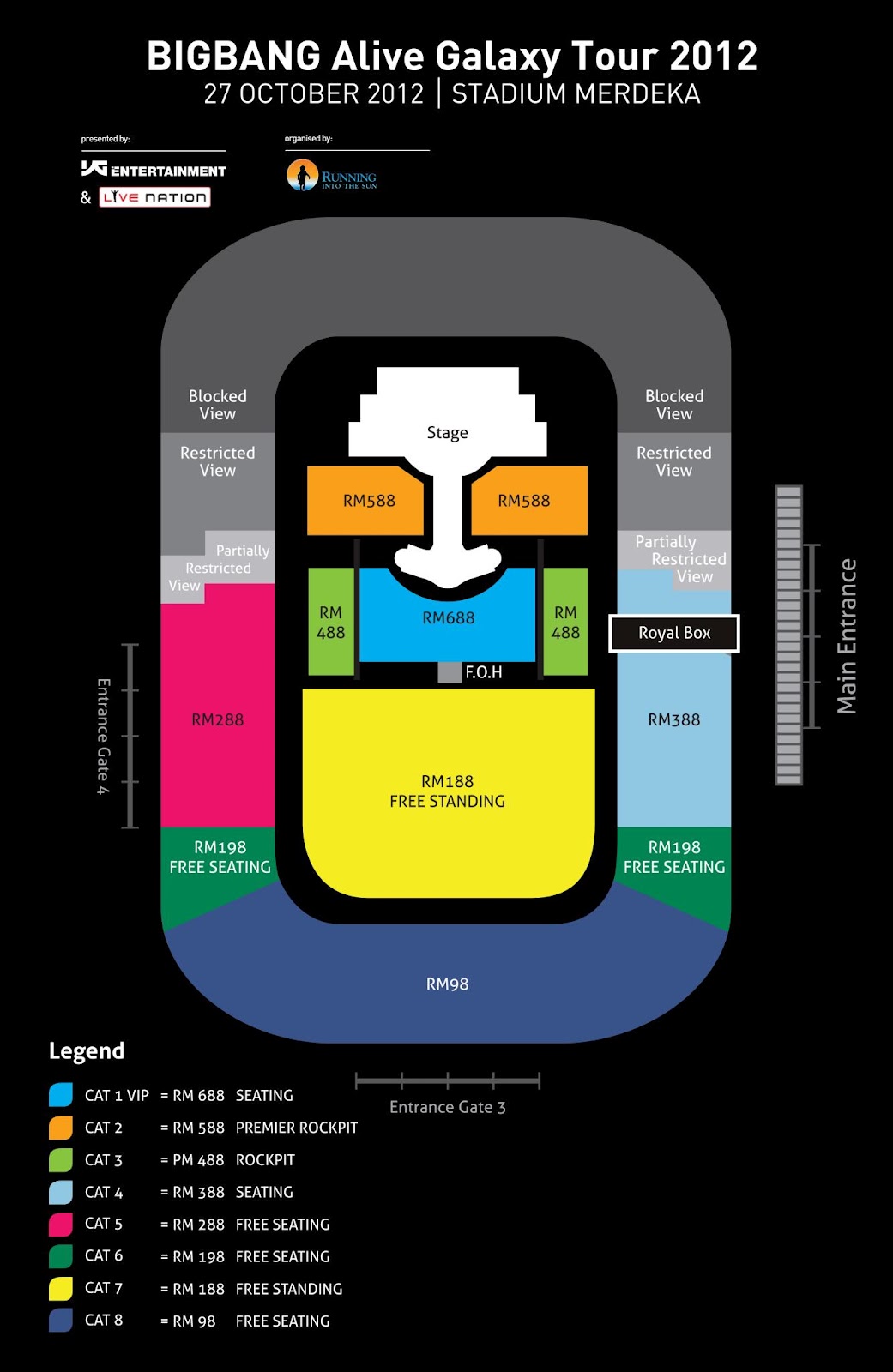 BIGBANG ALIVE GALAXY TOUR 2012 @ Malaysia Stadium Merdeka [27 Oct ...