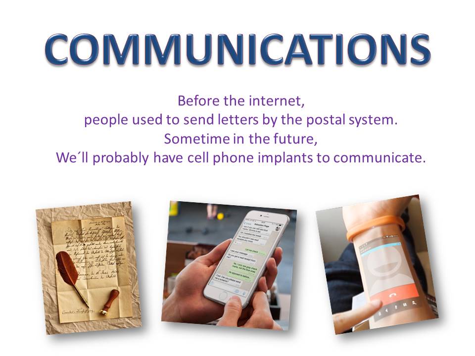 My online English teacher: Time contrast: Past, Present and Future