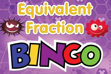 La PUERTA de BEMDAS: MAT1 - Bingo "Fracciones equivalentes"