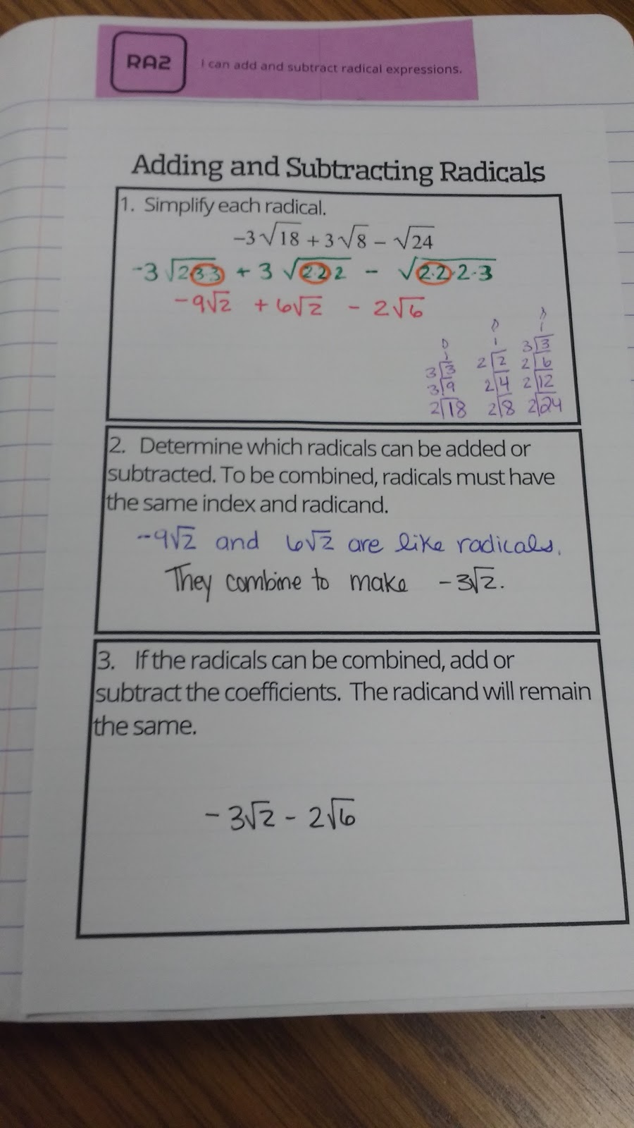 Math Love Algebra 1 Radicals Unit INB Pages math-love-algebra-1-radicals-unit-inb-pages
