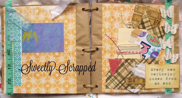 Sweetly Scrapped: Vintage Butterfly Summer Premade Album