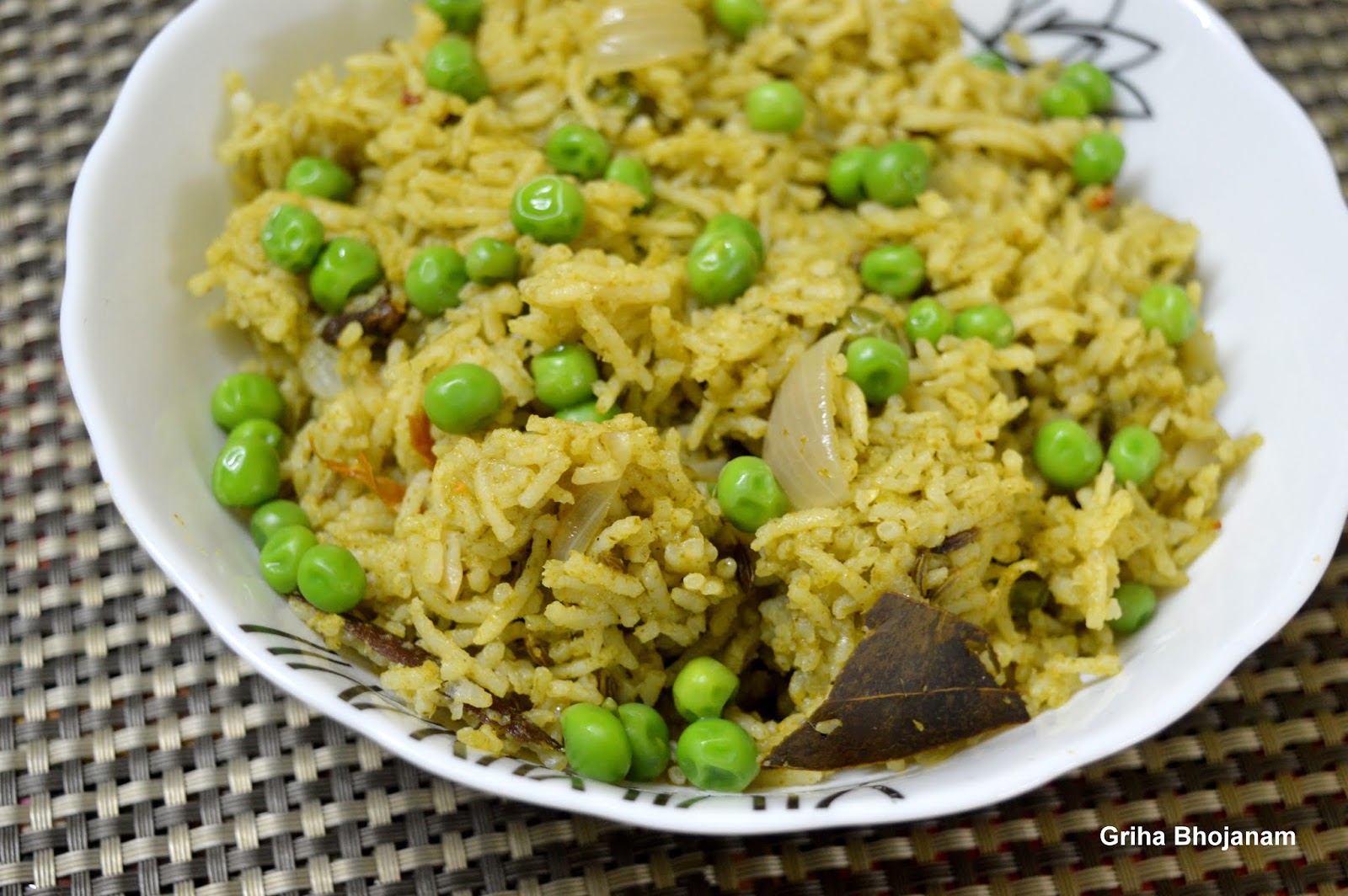 Griha Bhojanam: Peas Pulao