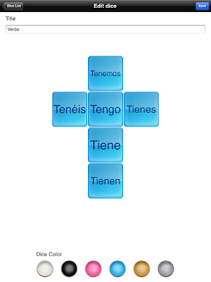 This is how we learn Spanish...: Dice conjugation with the "plenary pals"