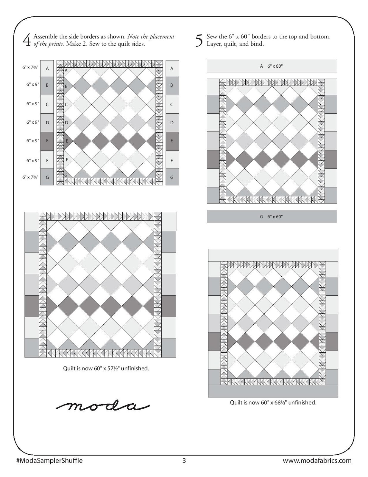 Quilters' Quarters: Moda Sampler Block Shuffle