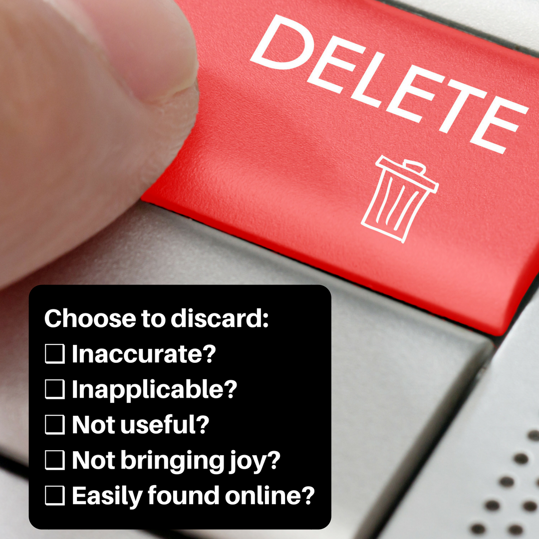 Tips To Organize For Success: Delete and Discard Can Help Boost ...