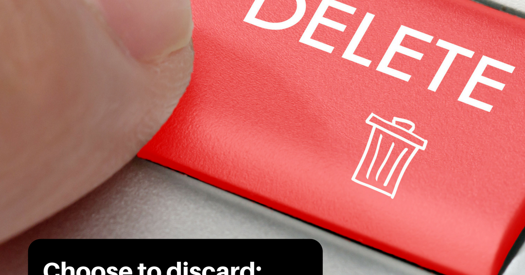 Tips To Organize For Success: Delete and Discard Can Help Boost ...