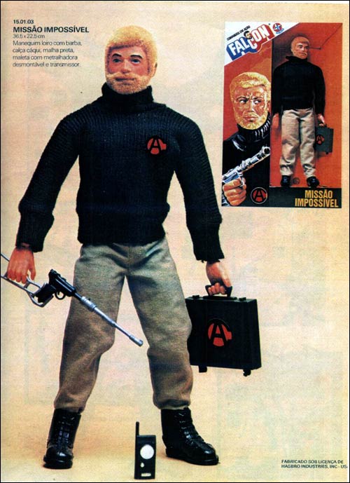 BONECO FALCON DA ESTRELA: CATALOGO AS AVENTURAS DE FALCON 1978