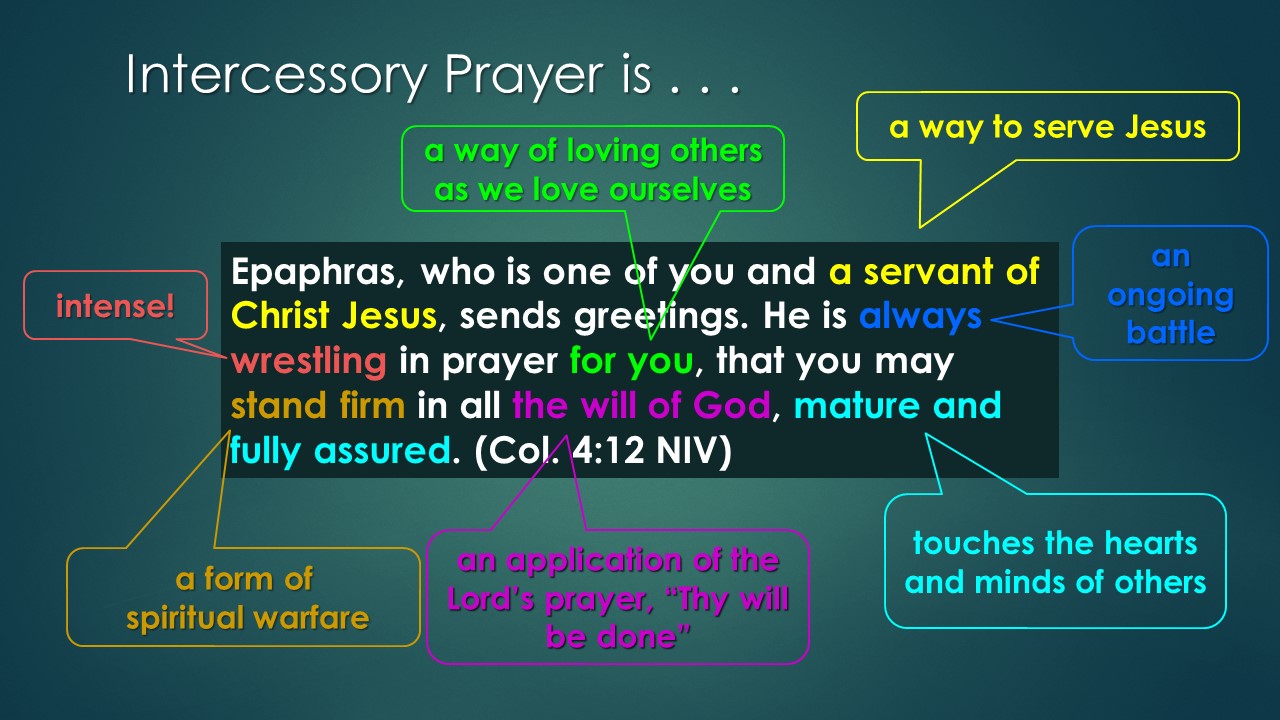 parresiazomai: A Model for Intercessory Prayer, Epaphras in Colossians 4:12
