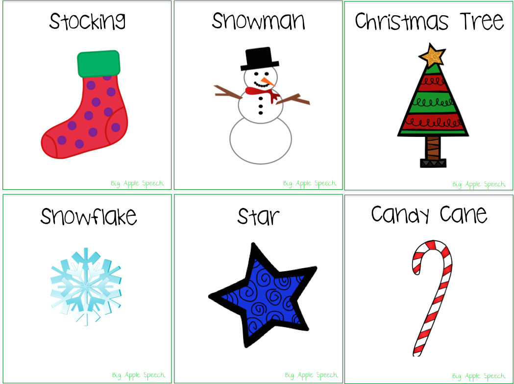 Big Apple Speech: FLASH FREEBIE!! Holiday Christmas Speech and Language ...
