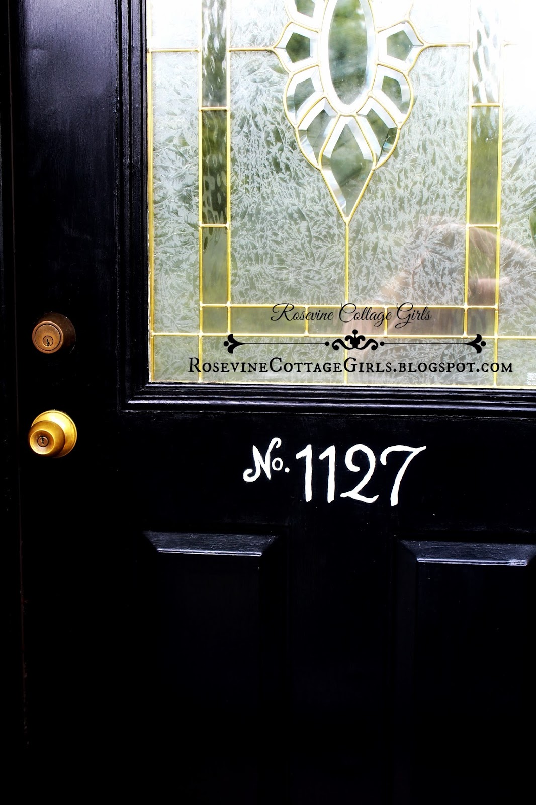 French Script Door Number Tutorial