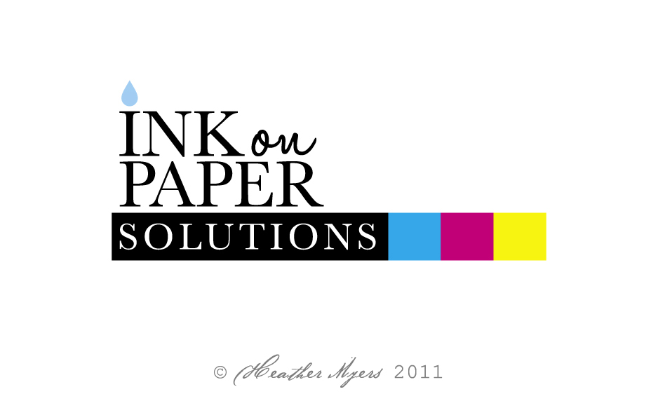 Heather L Myers : graphic design: Logo + Stationery for Ink on Paper ...