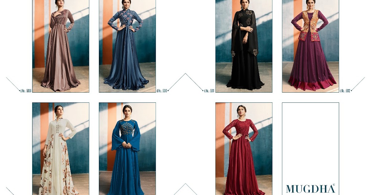 Mugdha Elite style Readymade Gown Catalog Collection at Textile Mart