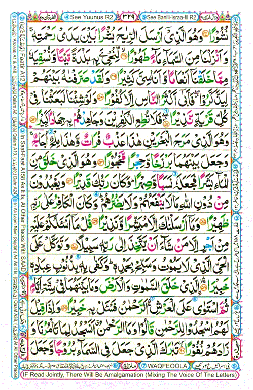 Gateway to Quran: Colour Coded Quran - Para 19