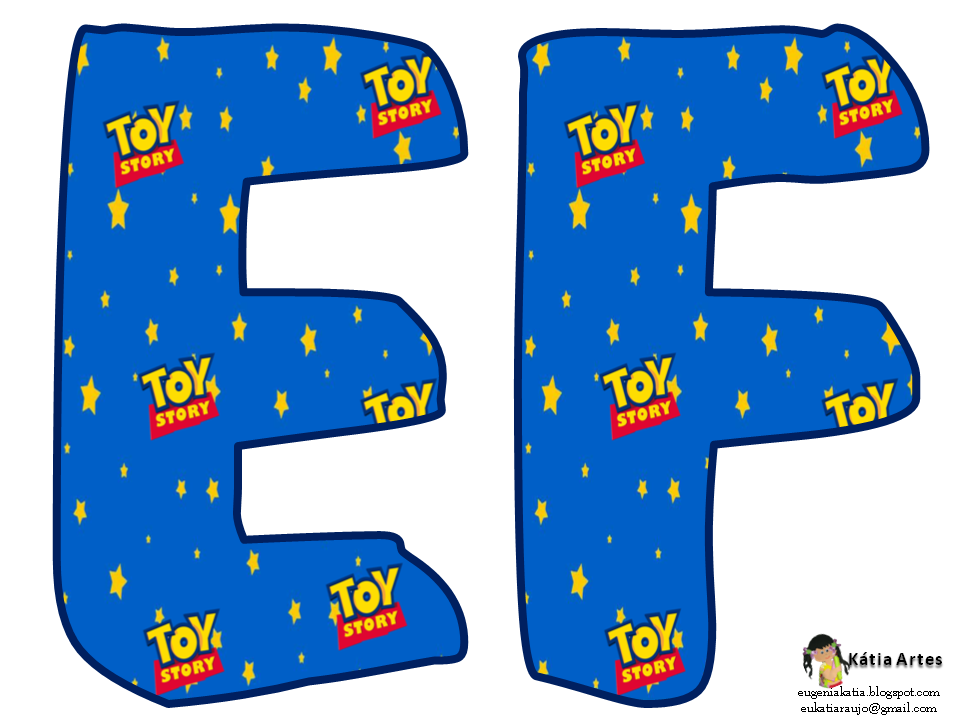Alfabeto del logo de Toy Story. - Oh my Alfabetos!