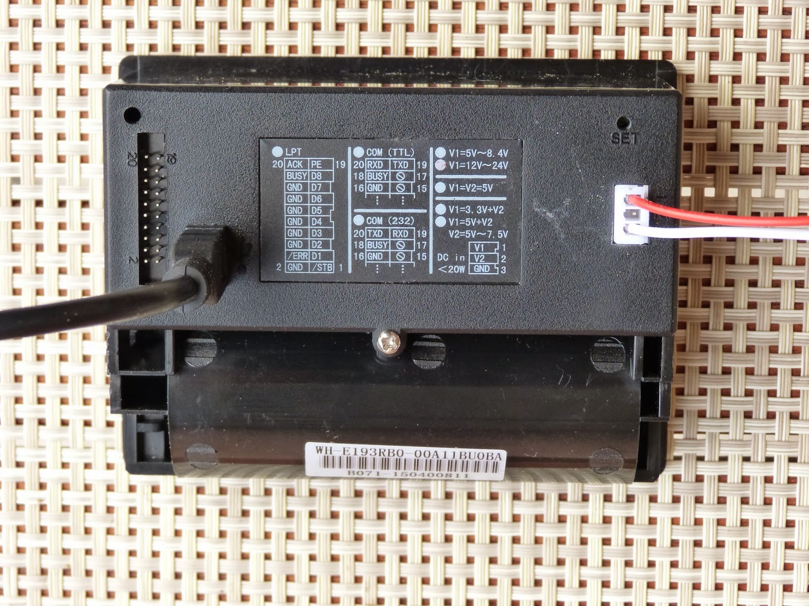 B737-800NG Homecockpit / 1:1 Scale > P3D v3.3: ACARS Thermal Printer WH-E19