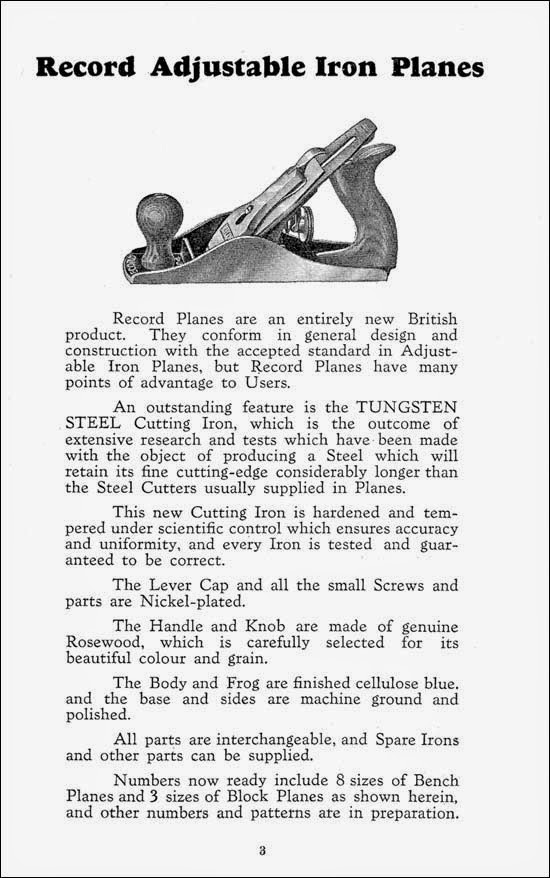 The Valley Woodworker: Record planes and such