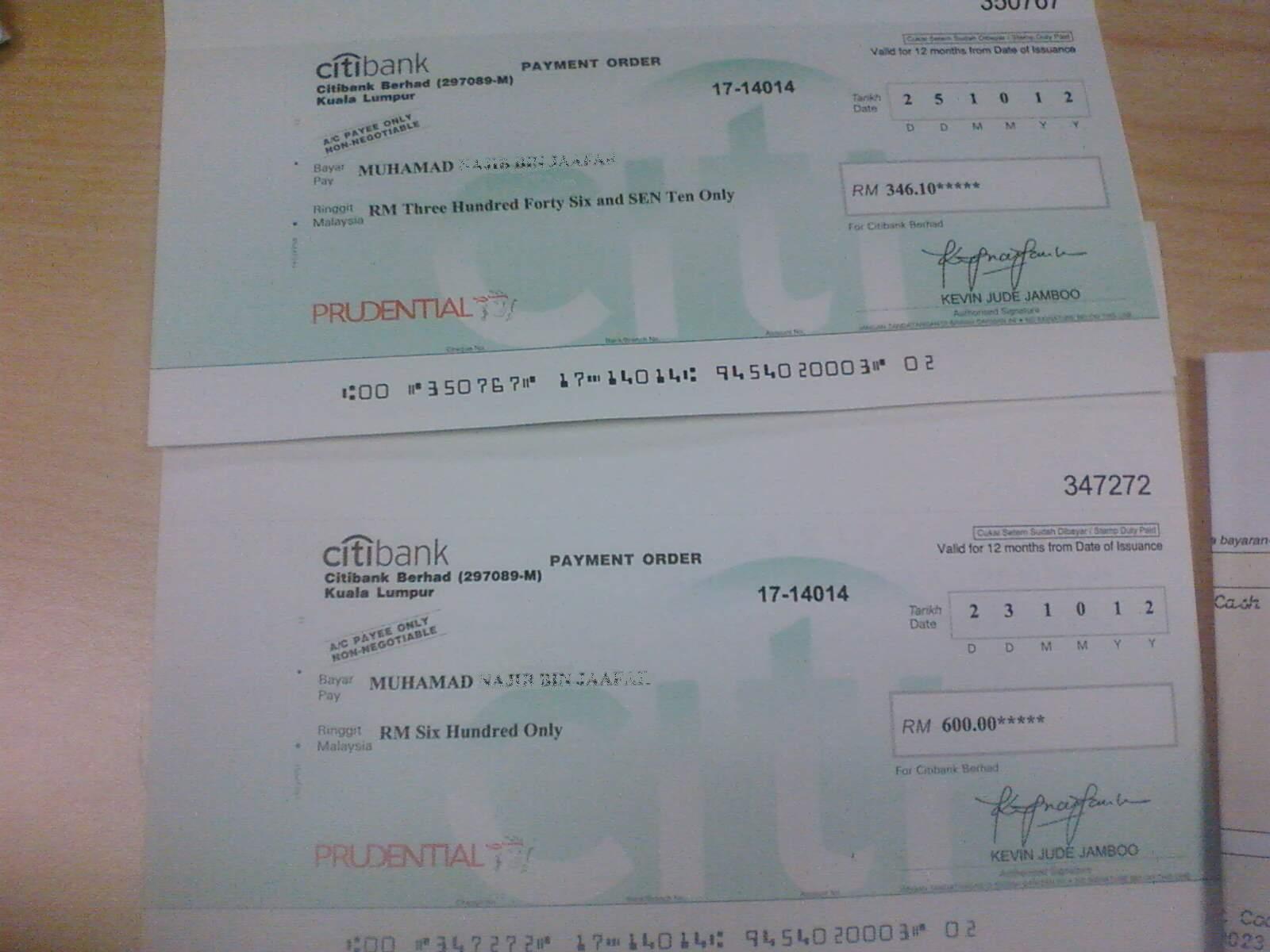 Durrah Ibnil Hajar - Prudential: Cek dari Prudential untuk Client