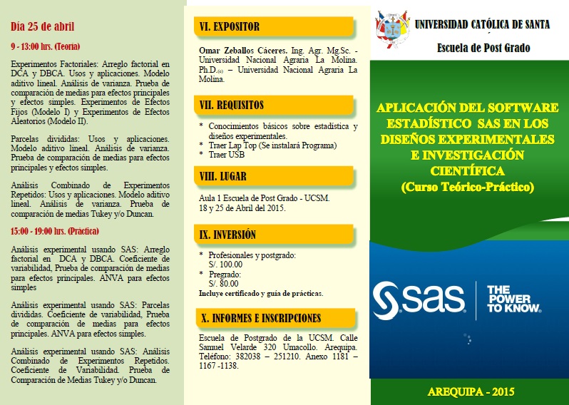INGbioproductores: APLICACIÓN DEL SOFTWARE ESTADÍSTICO SAS EN LOS ...