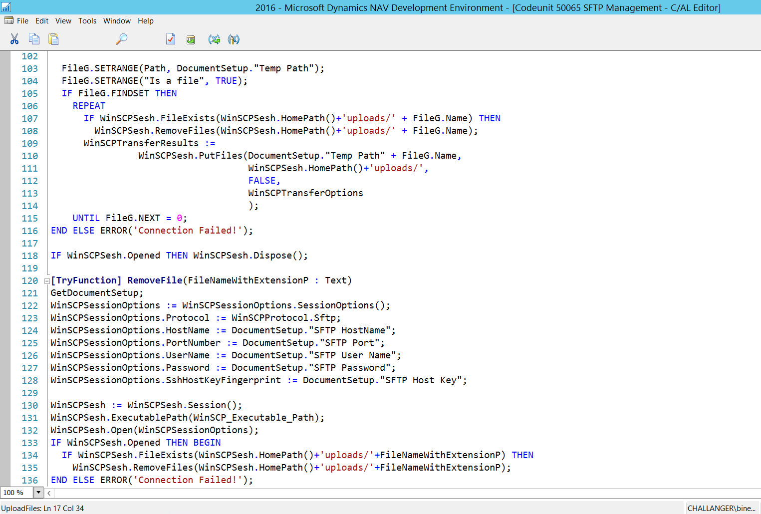 Microsoft Dynamics NAV By Binesh & Shilpa: SFTP Management using WinSCP