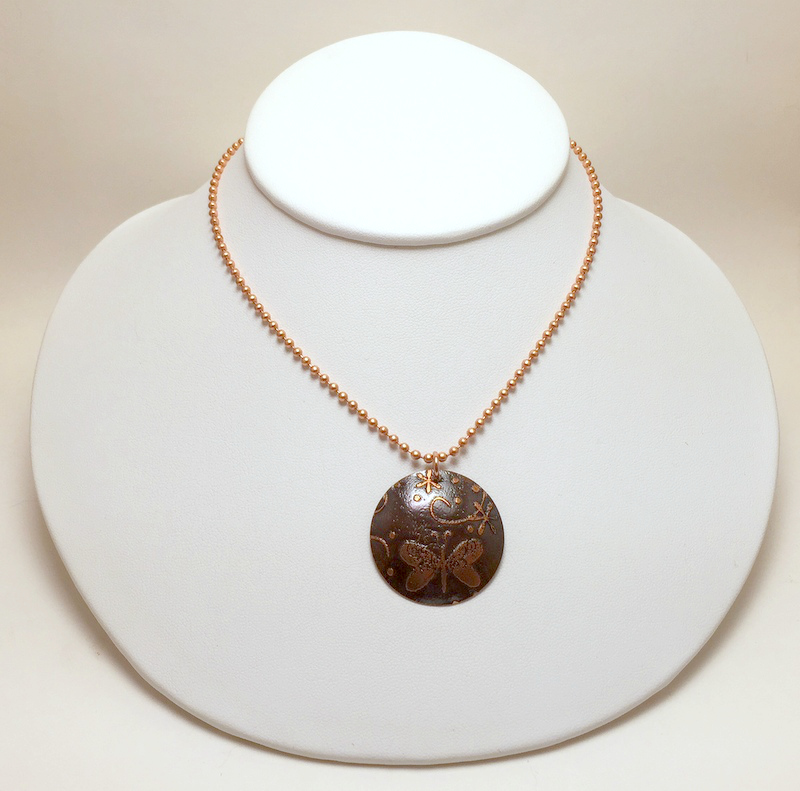 Simply Handcrafted: Swanstrom Round Disk Cutter Pendant