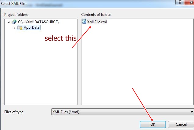 How to access the database using XmlDataSource Control in asp.net | MY.NET Tutorials
