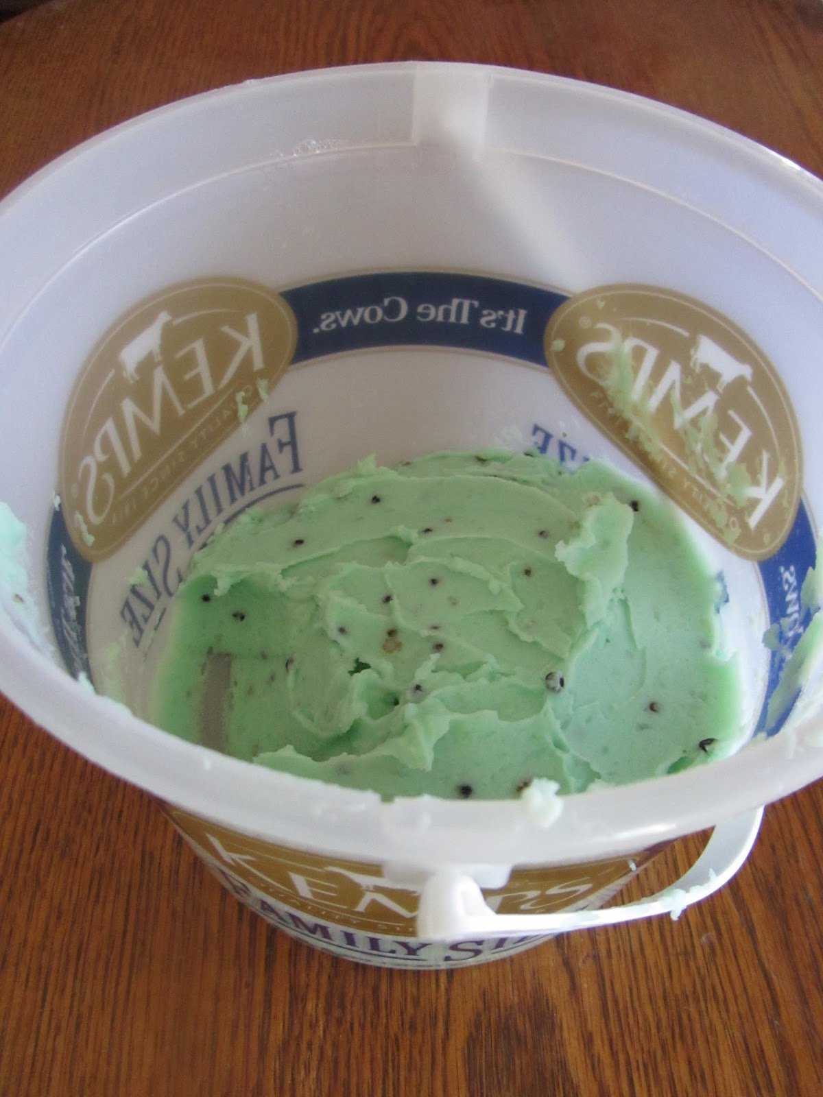 The Unlikely Homeschool: April Fool's "Mint Chocolate Chip Ice Cream"