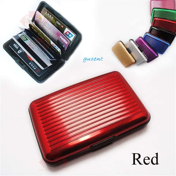 GUCENT MARKETING: ALUMINUM WALLET ATM ID / CREDIT CARD HOLDER, Php100