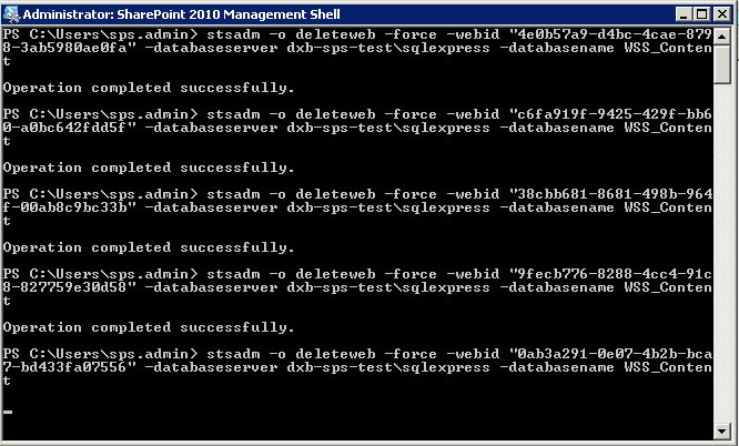 Delete sites with “Internal server error” messages – LISE RASMUSSEN