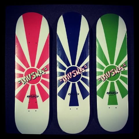 We Are Flamingos: New Muska decks on Prime Wood LA / Dune Skateboards