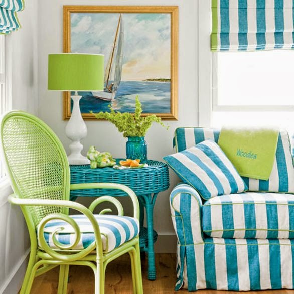Everything Coastal: 11 Coastal Room Ideas for Aqua and Lime Color Combo!