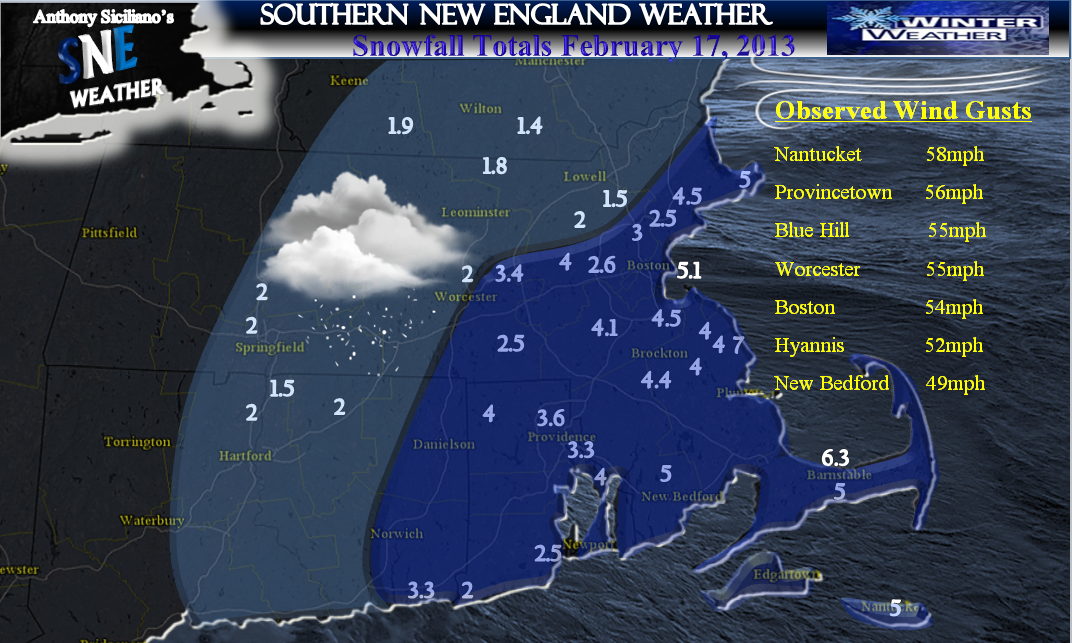 Southern New England Weather: Storm Graphics