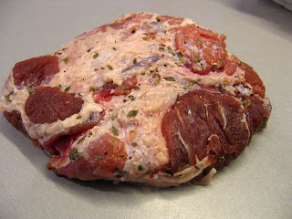 good food in a crap kitchen: Pork Cheek Bacon