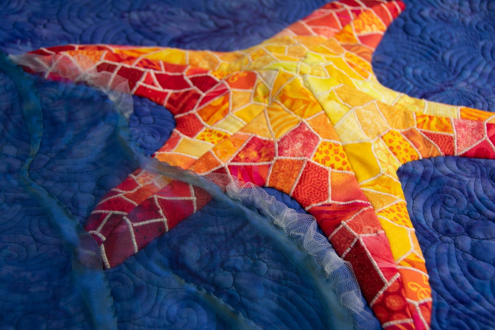 Quilt Art by Lena Pugachova: Star of the Sea