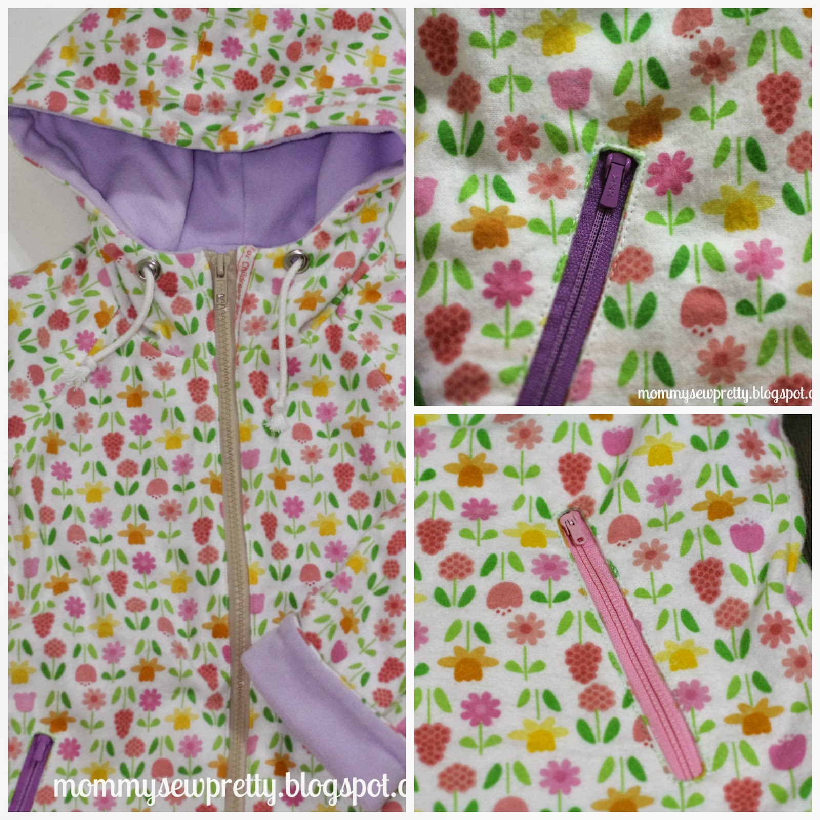 mommy sew pretty: Drawstring Flannel Hoodie