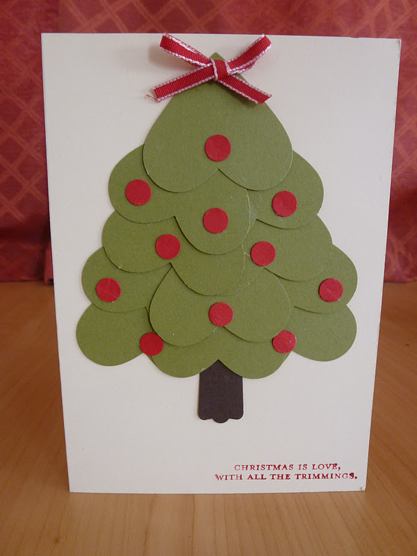 Crafty ThINKer: Heart Punch-art Christmas Tree!
