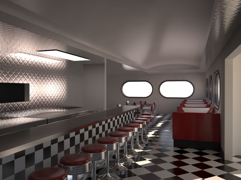 Joel Lueck: Diner Interior - New Look