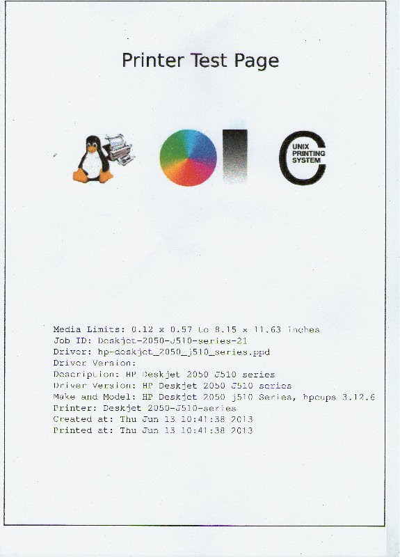 Linux dicas e suporte: Personalizar pagina de teste de impressora