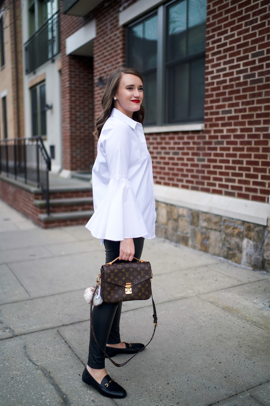 Bell Sleeve Button Up | Connecticut Fashion and Lifestyle Blog ...