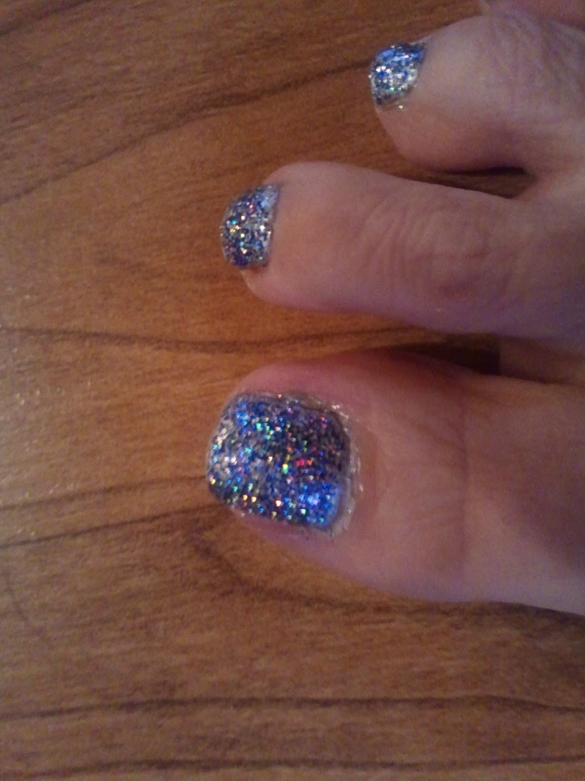 Glittery Fingers & Sparkling Toes: Icing- Winning: Glitter Bomb