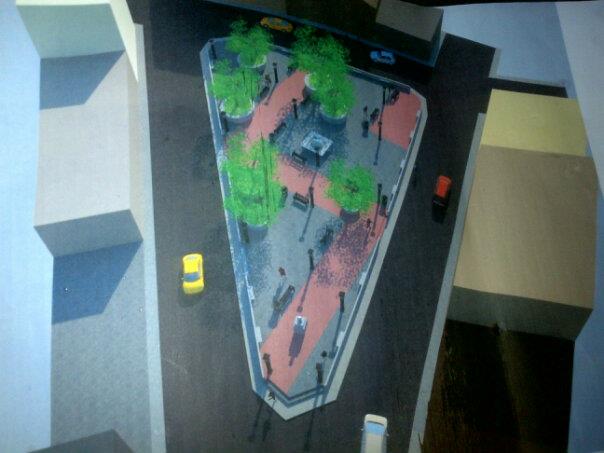 COSAS DE MONTELLANO: DIBUJOS de lo que será el Parque el Triángulo