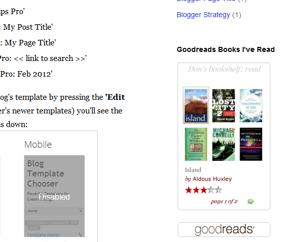 How to Add the Goodreads Widget to Blogger - Blogger Tips Pro